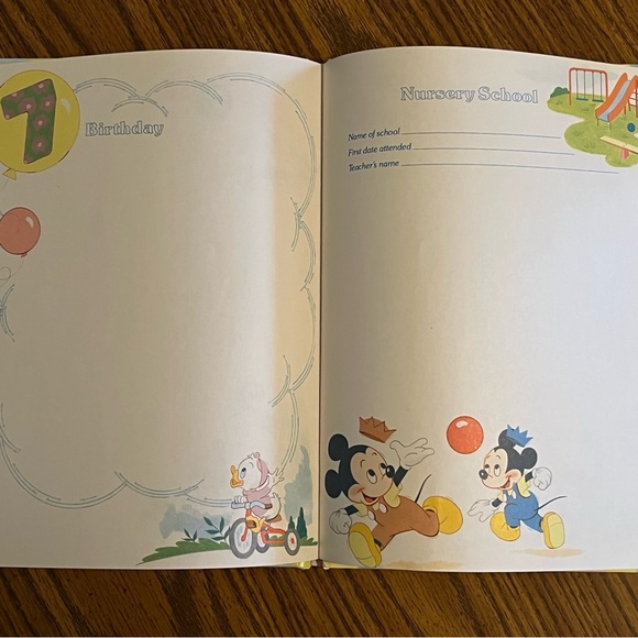 Disney | Other | Vintage Rare 983 Walt Disney Baby The Early Years Baby ...